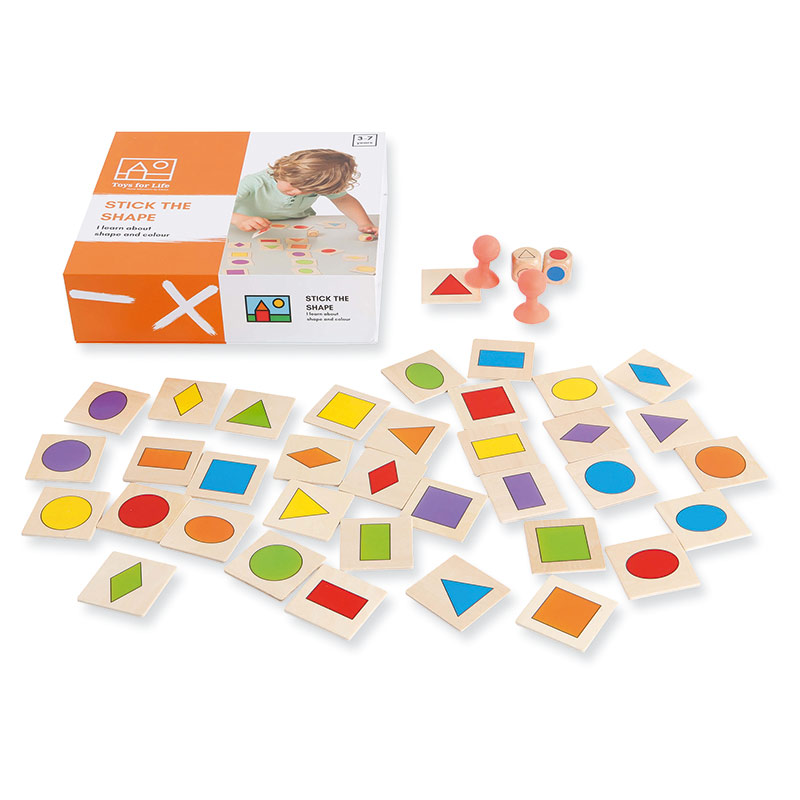 Finde die Form - Stick the shape,