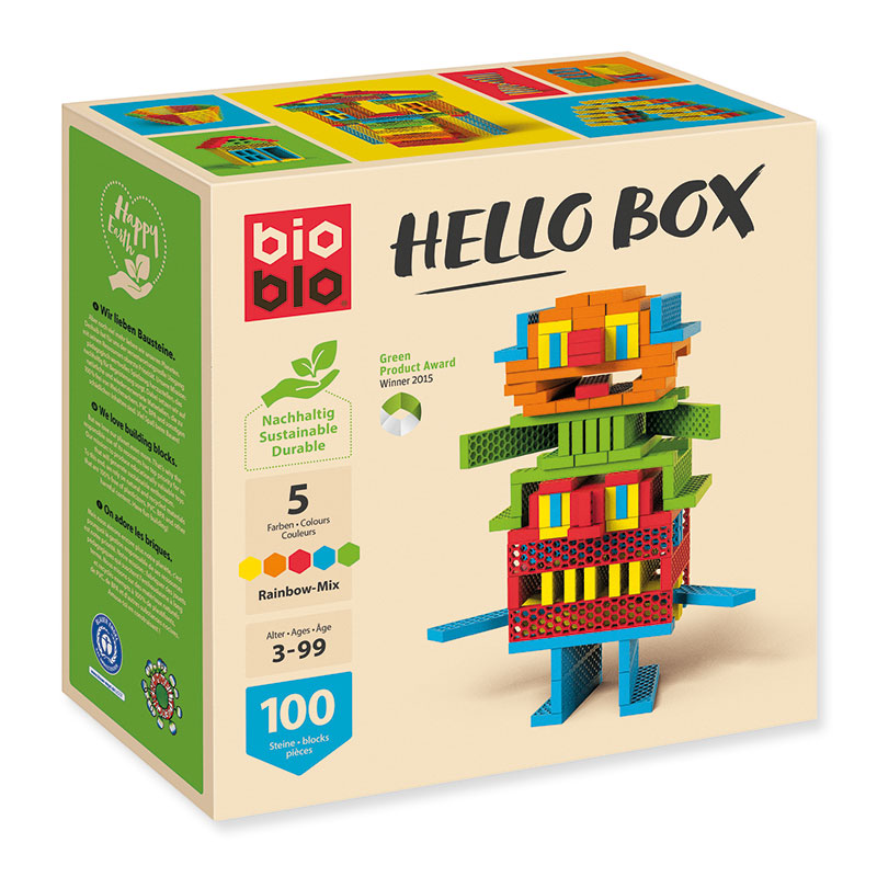 Bausteine Hello Box Rainbow-Mix