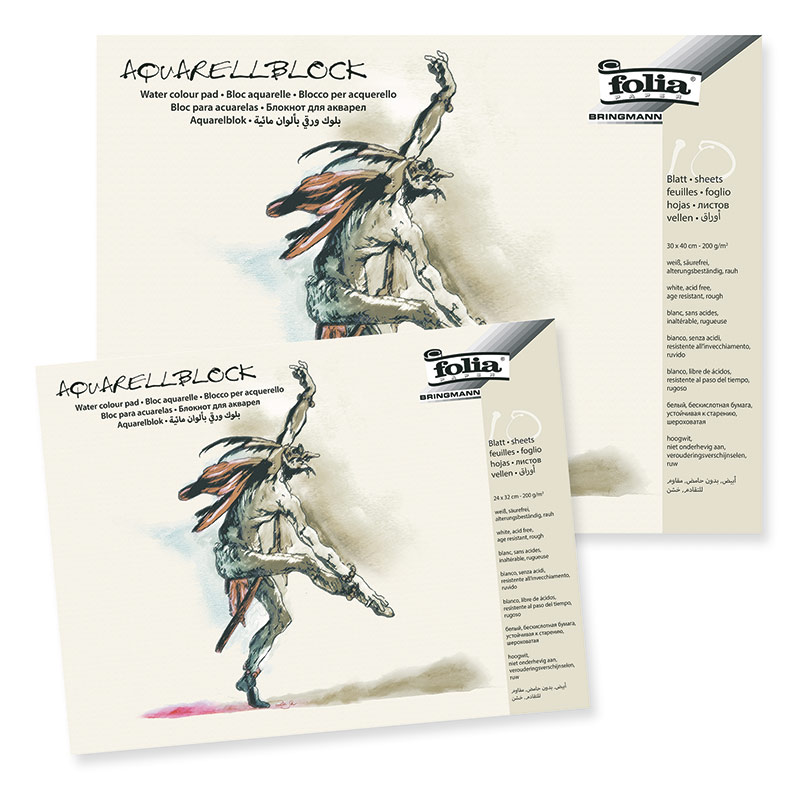 Aquarellblock 200 g/m2 - FOLIA,