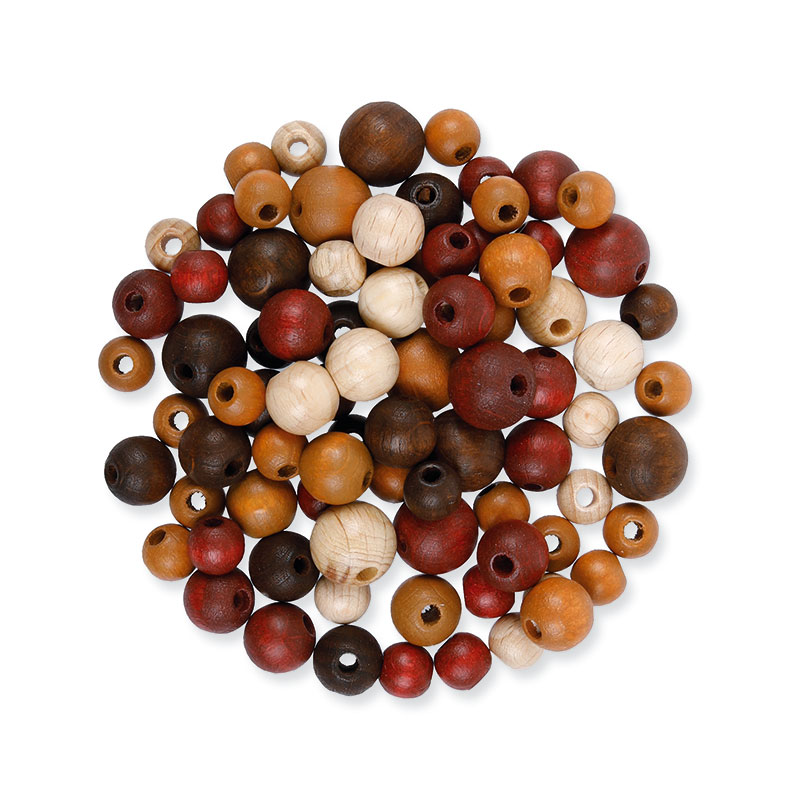 Holzperlenmix - Ton in Ton, 25 g/Pkg.Leider nicht mehr lieferbar