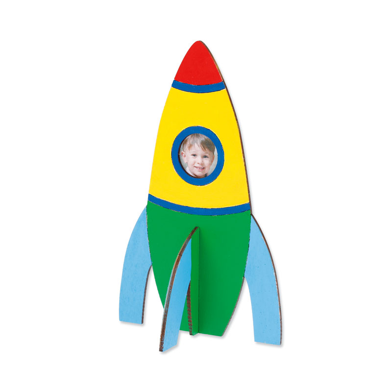 Holz - Steckbausatz Rakete,